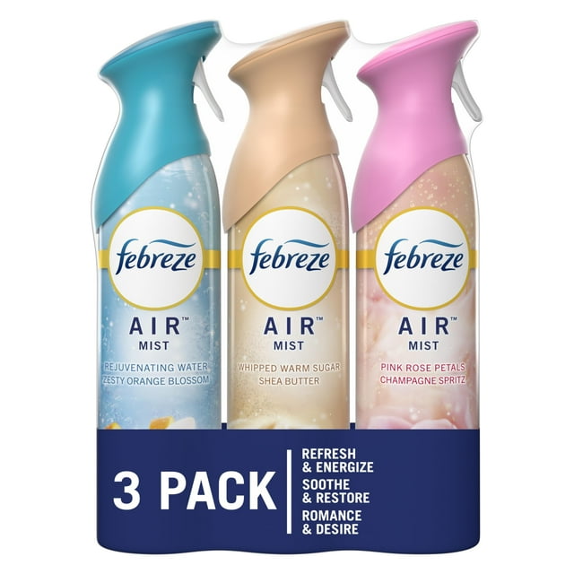 Febreze Air Mist Odor-Fighting Air Freshener Mixed Scent, Refresh ...