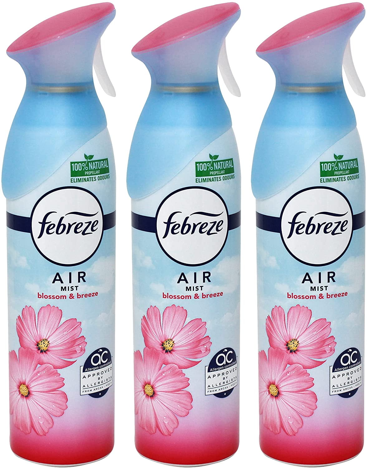 Febreze Air Refreshener Spray Blossom and Breeze Scent, Eliminates ...