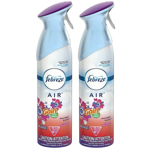 Febreze Air Refresher - with Gain Moonlight Breeze Scent - with New ...