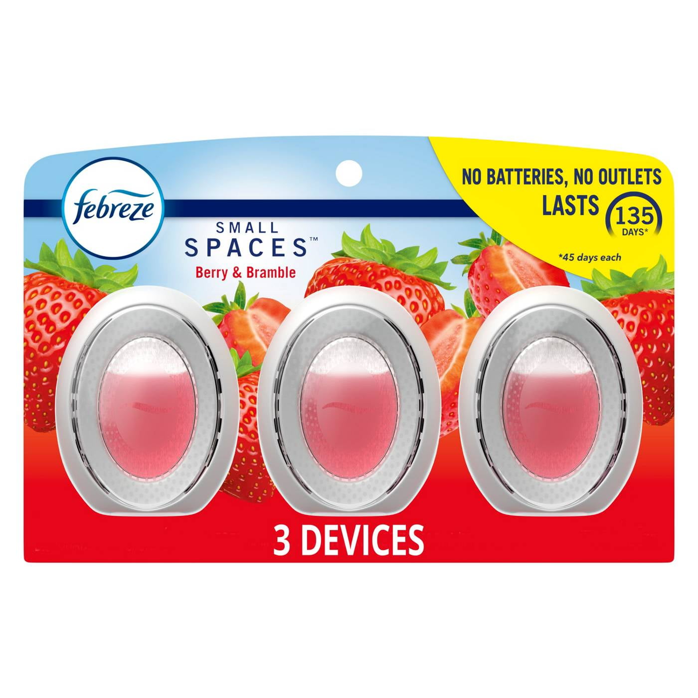 Febreze Bathroom Air Freshner - Berry & Bramble 3 ct - Walmart.com