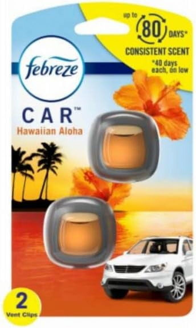 Febreze Car Hawaiian Aloha Car Vent Clip, 2 Ea, 3 Pack - Walmart.com