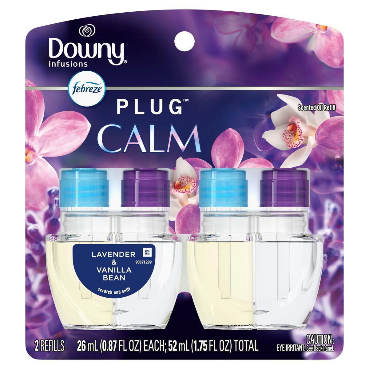 Febreze Fade Defy Plug Refill, Downy Calm, Lavender Vanilla, 1.75 fl oz ...