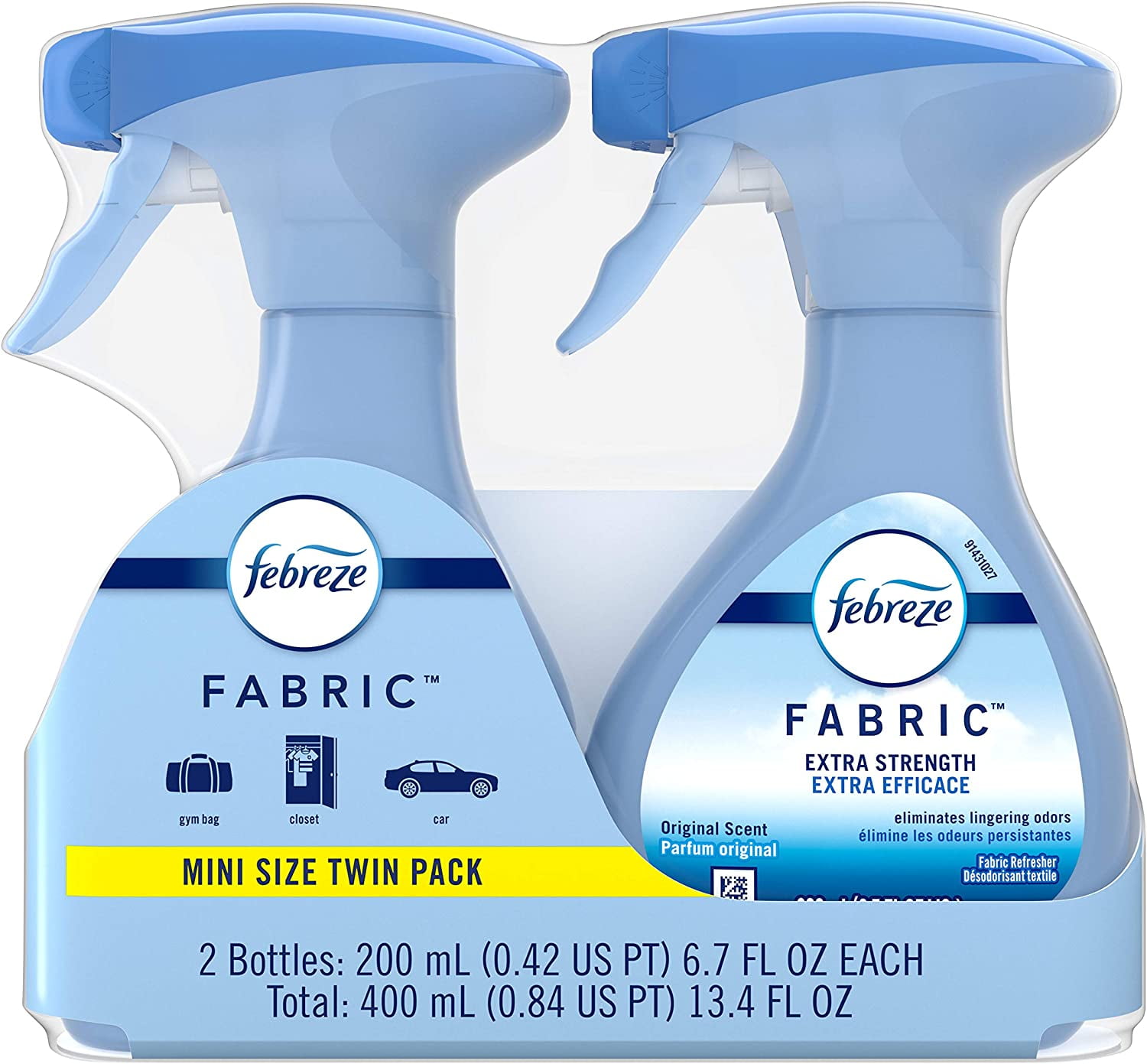 Febreze Fabric Refresher, Odor Eliminator Extra Strength, Original, 2 ...