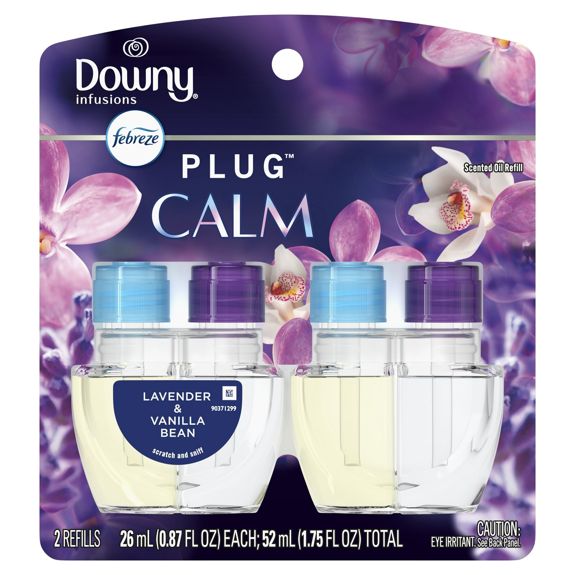 Febreze Fade Defy PLUG Air Freshener Downy Calm Lavender & Vanilla Bean ...