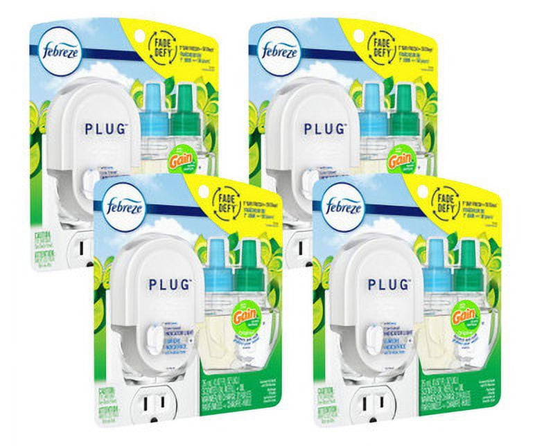 Febreze Fade Starter Kit Defy PLUG Air Freshener & Oil Refill 26 ml(4 ...