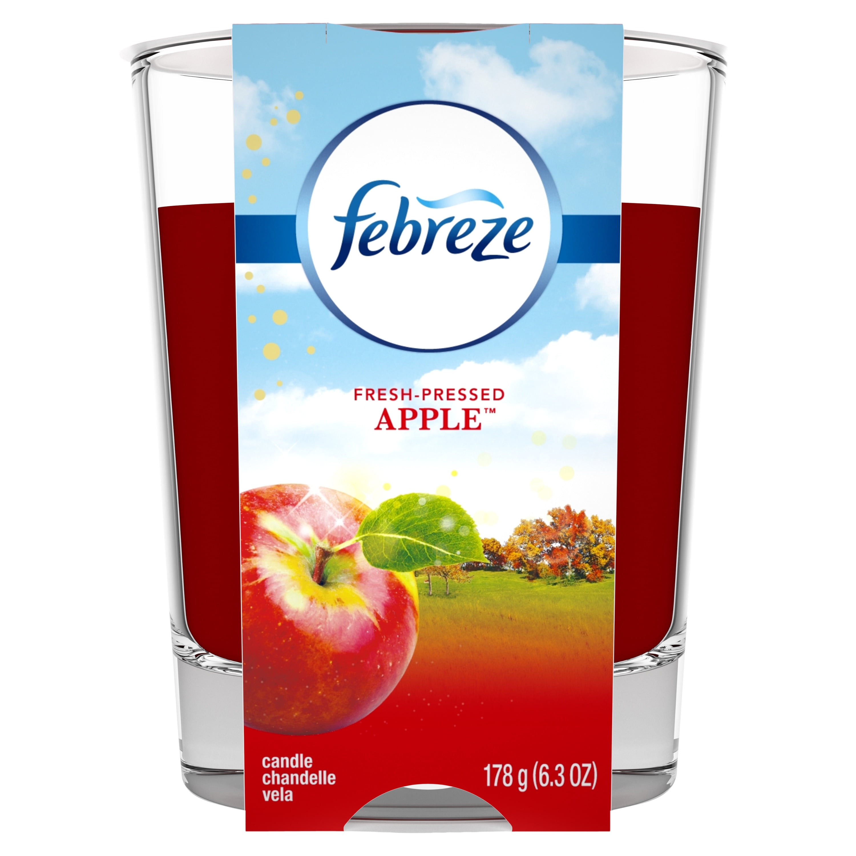 Febreze Fresh-Pressed Apple Candle, 6.3 Oz. - Walmart.com