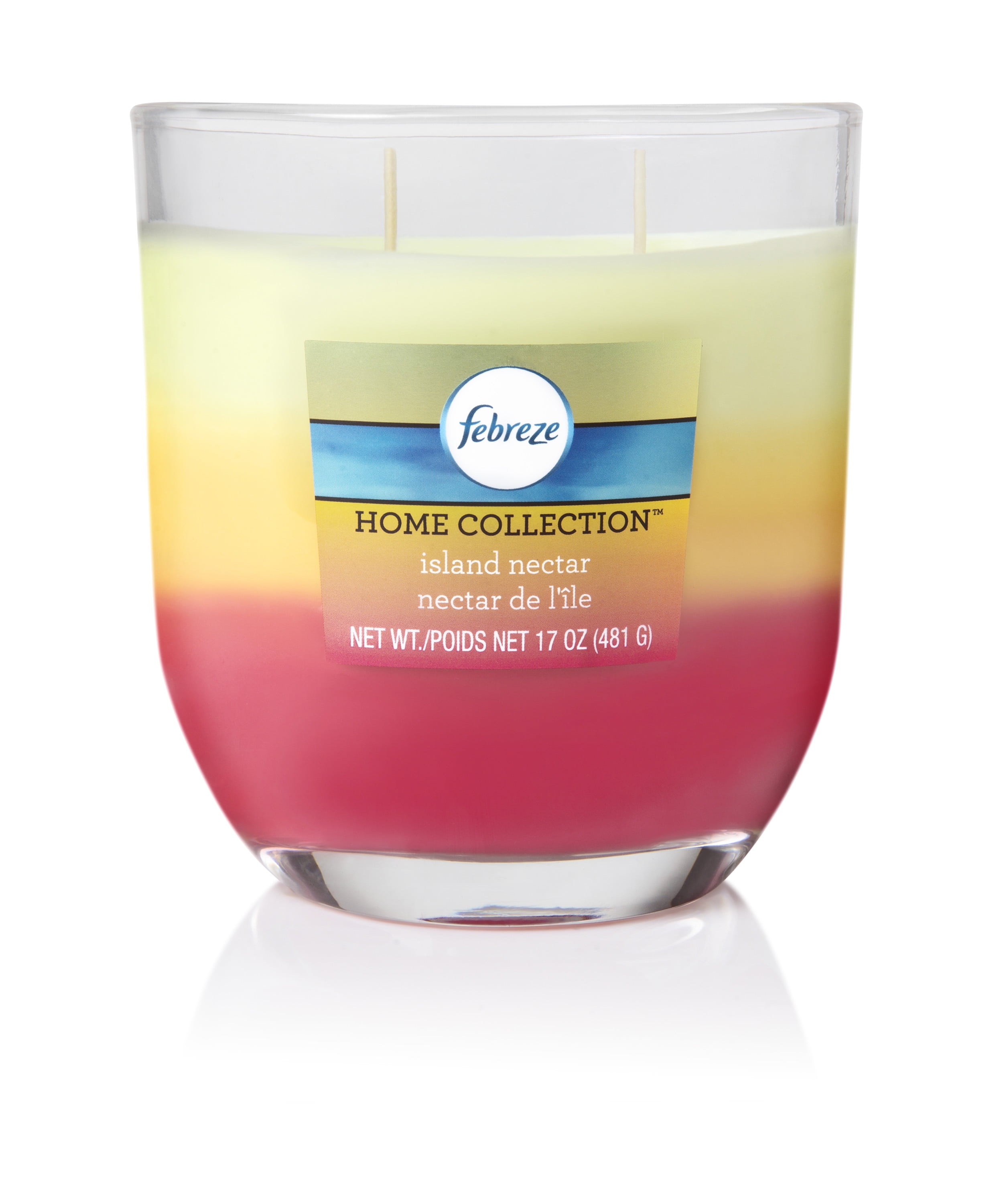 Febreze Home Collection Scented Jar Candle, Island Nectar, 17 oz ...