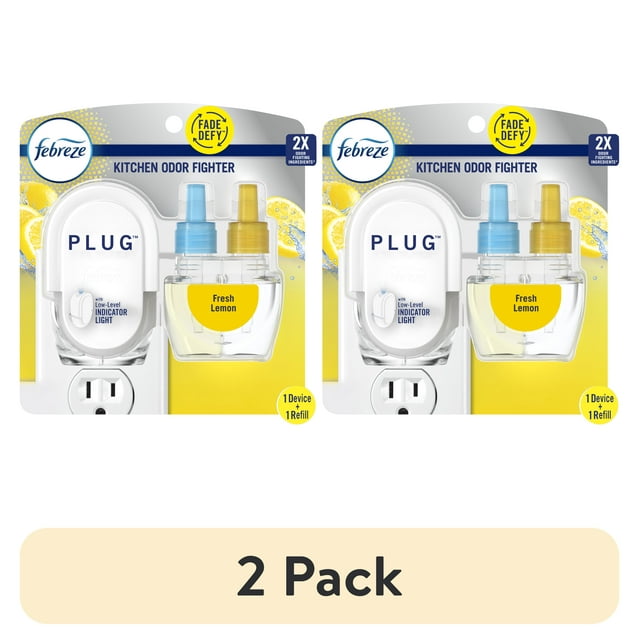 (2 pack) Febreze Plug In Air Freshener, Odor-Fighting Scented Oil ...