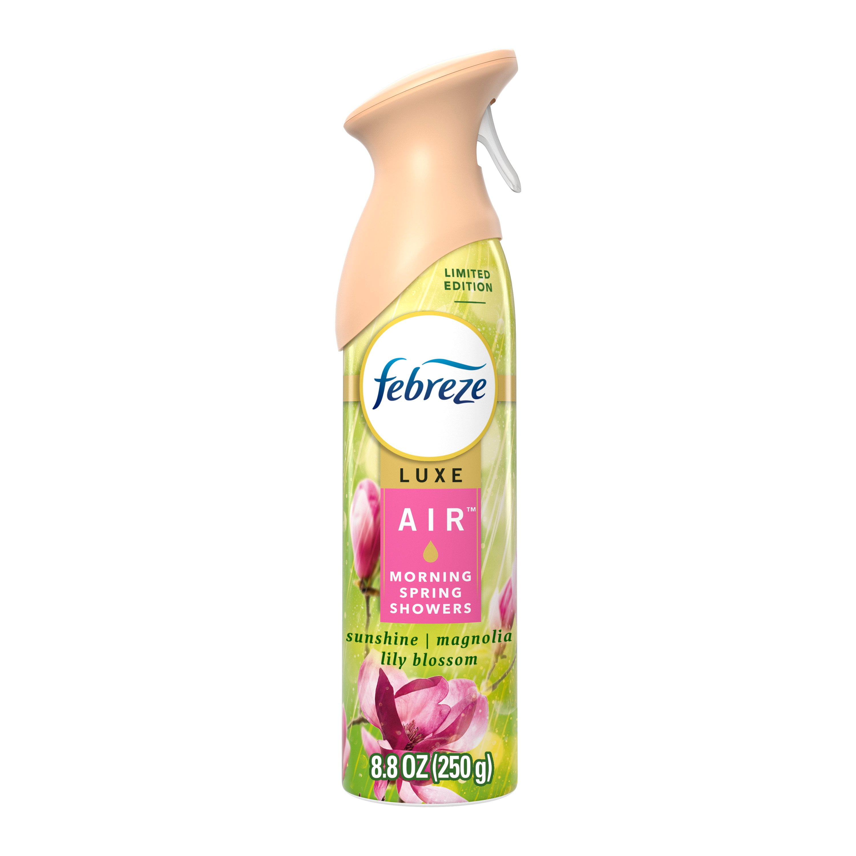 Febreze Luxe Air Freshener Odor-Fighting Room Spray - Morning Spring ...