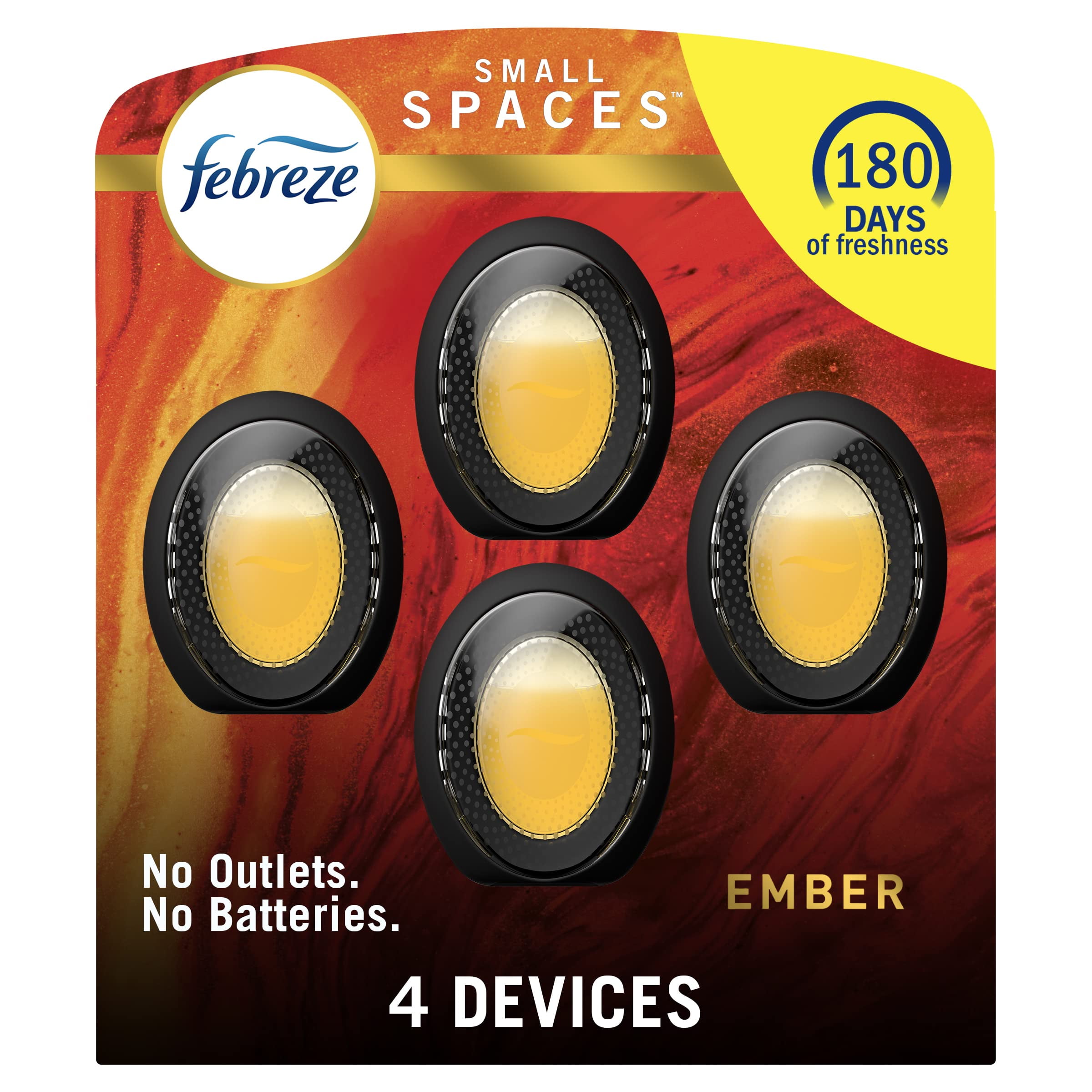 Febreze Odor Fighter Small Spaces Air Freshener Ember.25 Fl Oz, Pack Of ...