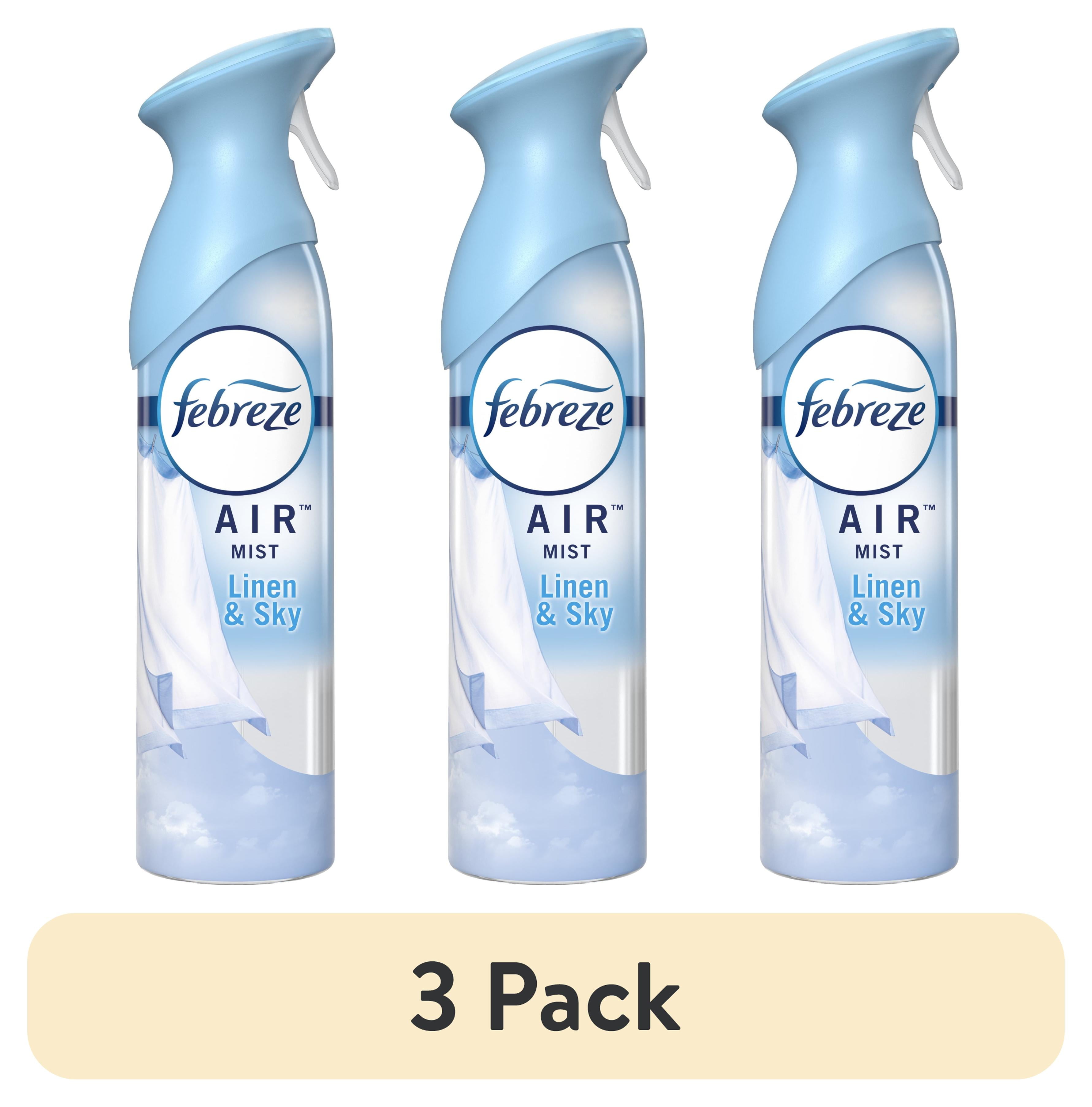 (3 pack) Febreze Air Freshener Spray, Odor-Fighting Room Spray, Linen ...