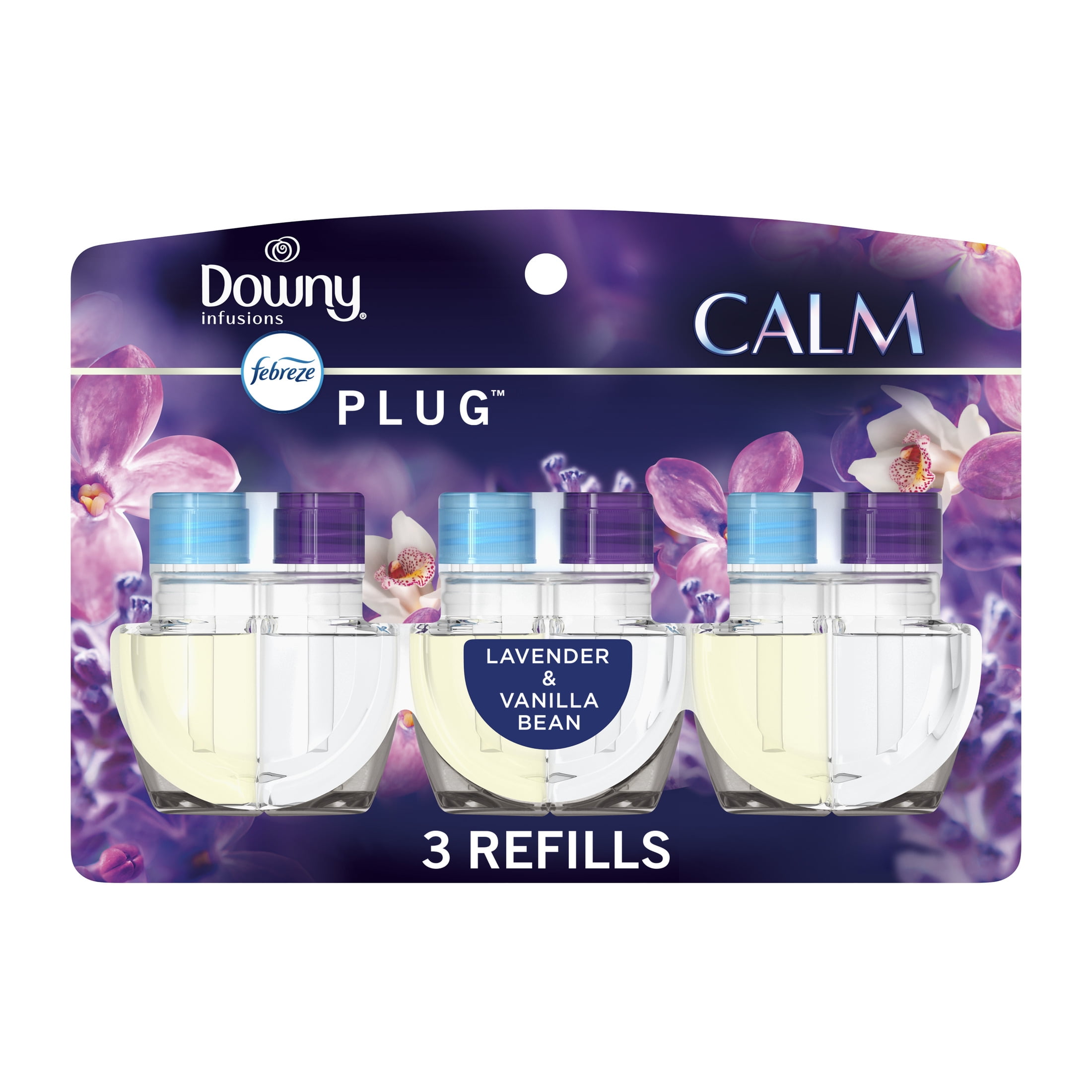 Febreze Air Freshener Downy Calm Plug In Scented Oil Refill 3 Refills ...