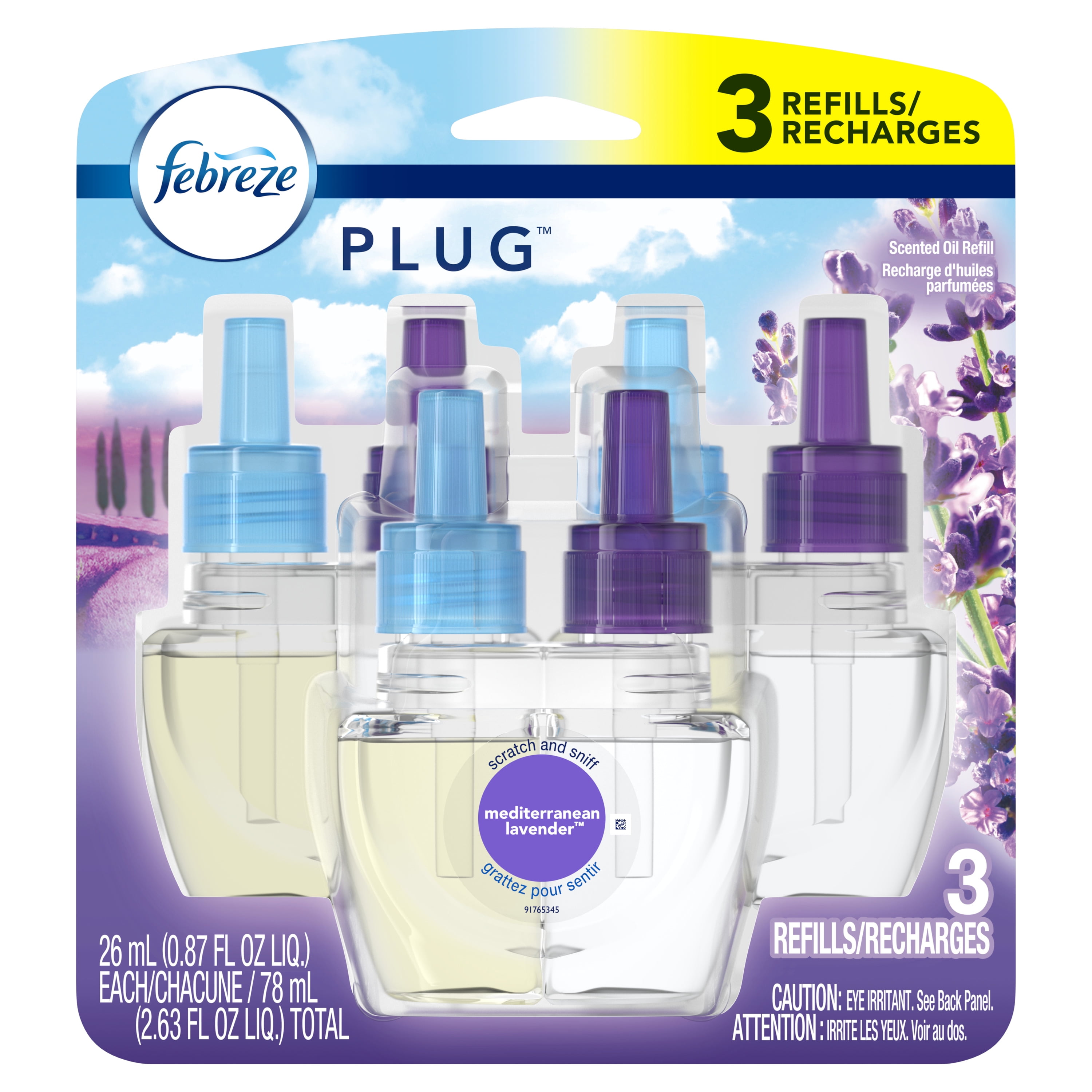 Febreze Plug-In Air Freshener, Mediterranean Lavender Scented Oil ...