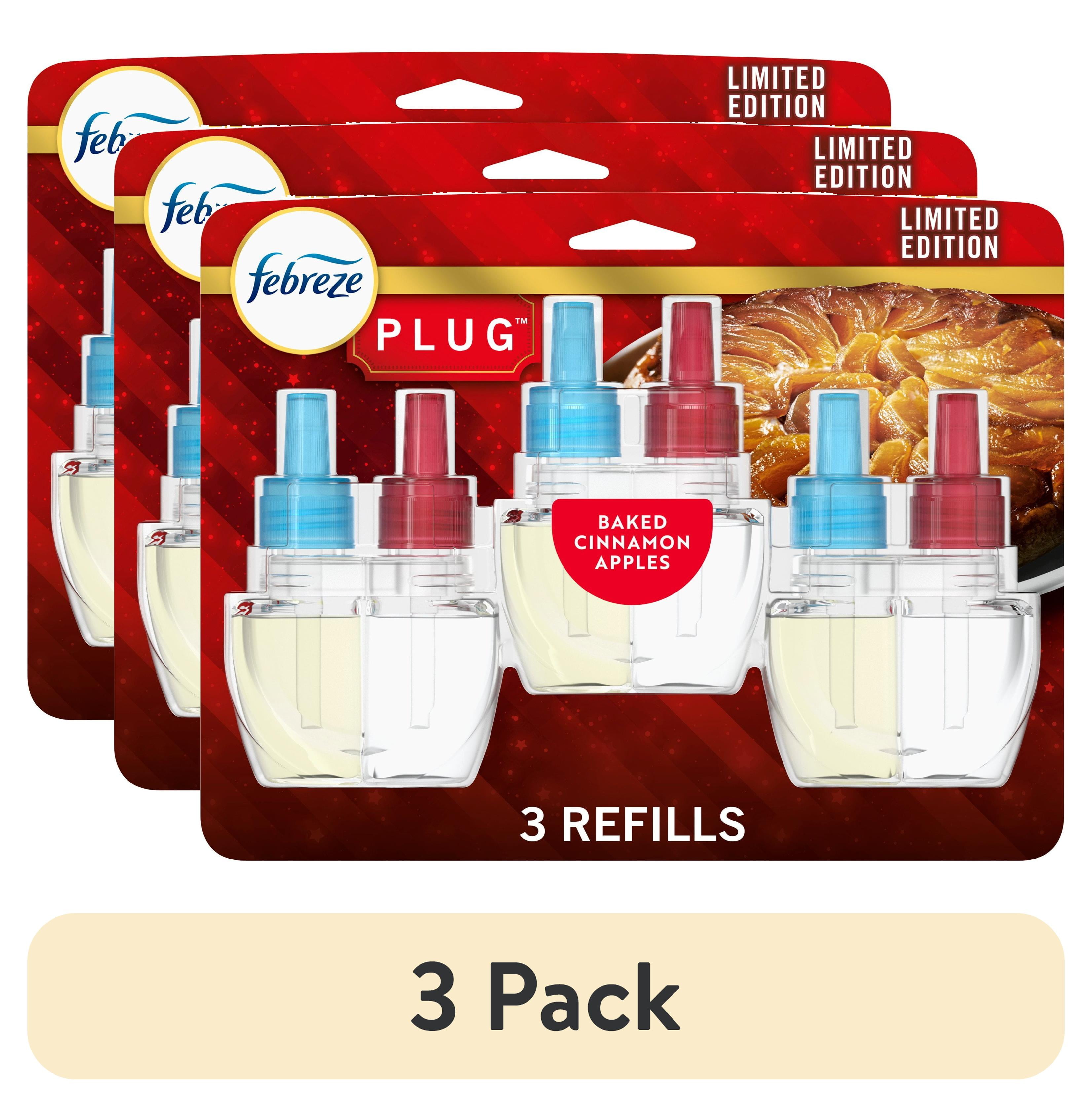 (3 pack) Febreze Plug In Air Freshener, Odor-Fighting Scented Oil ...
