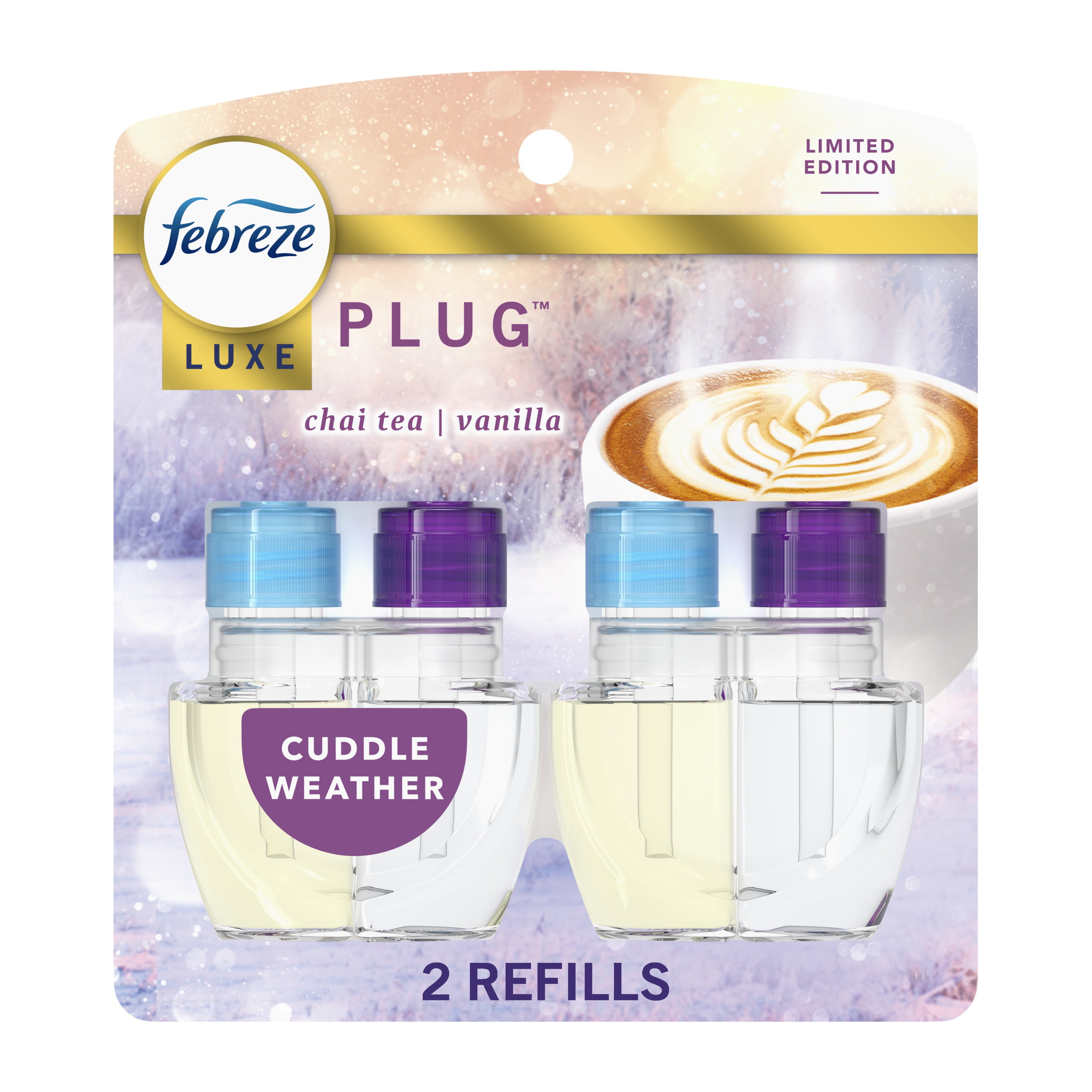 Febreze Plug In Air Freshener, Odor-Fighting Scented Oil Refill, Cuddle ...