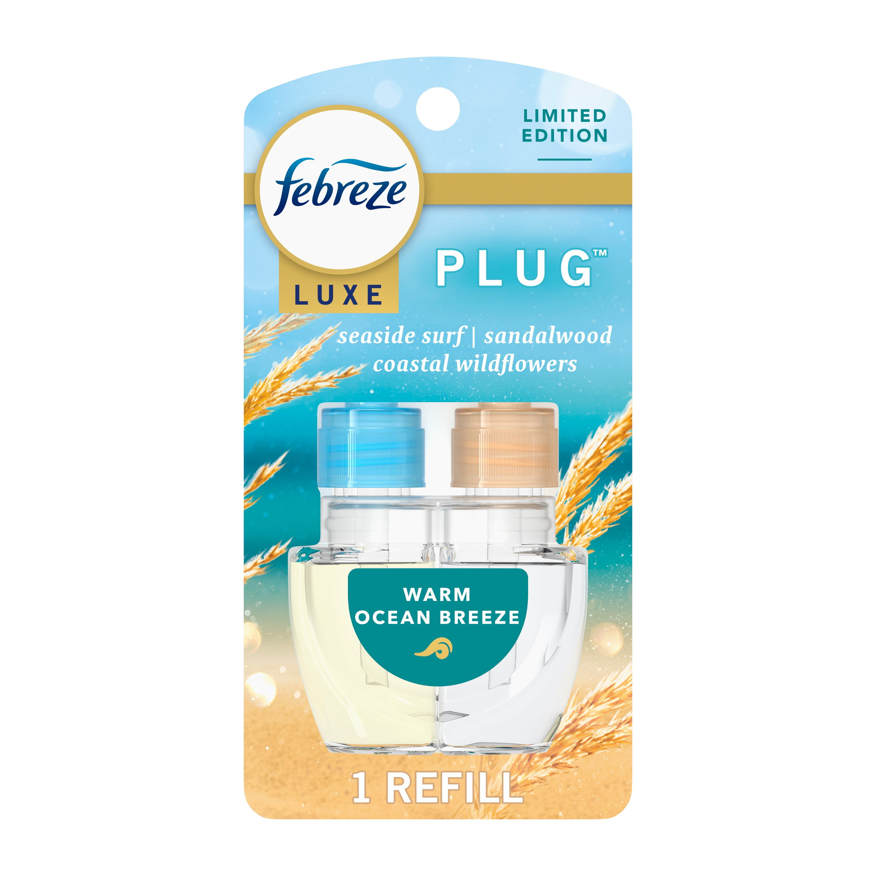 Febreze Plug In Air Freshener Odor-Fighting Scented Oil Refill - Warm ...