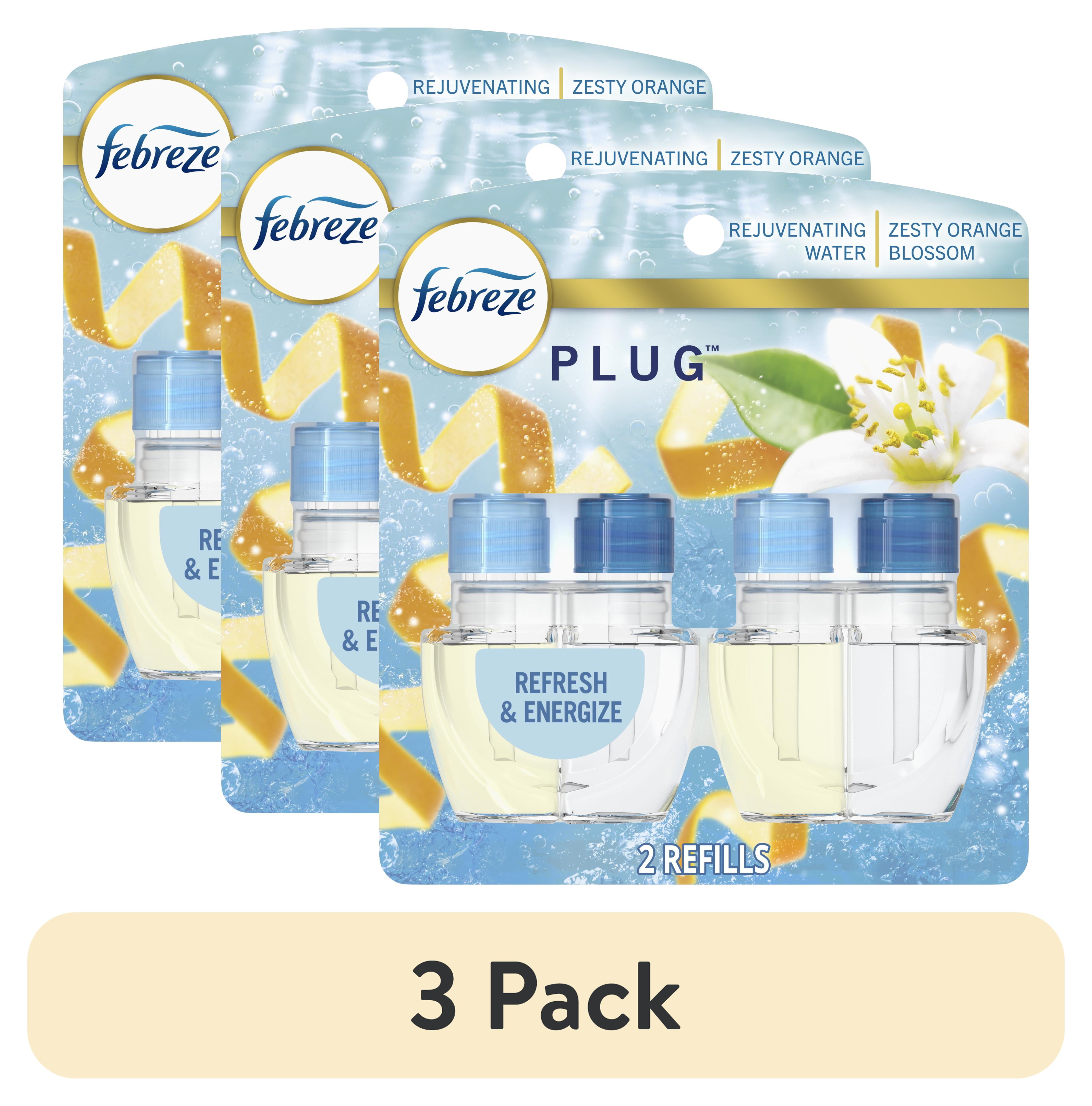 (3 pack) Febreze Plug In Air Freshener, Odor-Fighting Scented Oil ...