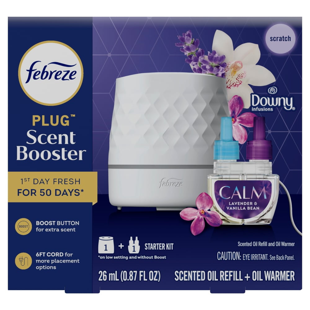 Febreze Plug Scent Booster Oil Refill & Oil Warmer - Calm Lavender ...