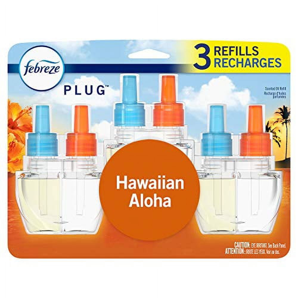 Febreze Plug in Air Fresheners, Hawaiian Aloha, Odor Eliminator for ...