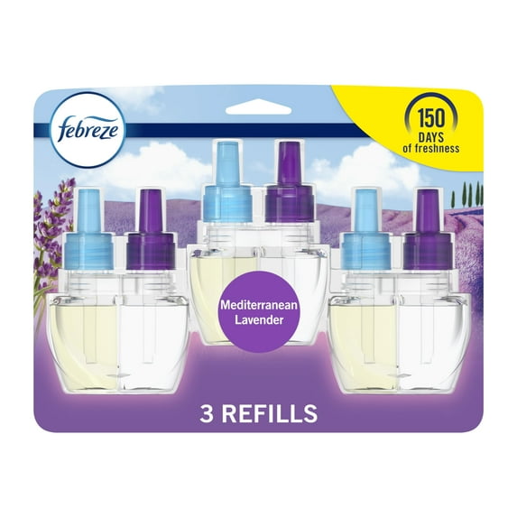 Febreze Plug in Air Fresheners, Mediterranean Lavender, Odor Eliminator ...