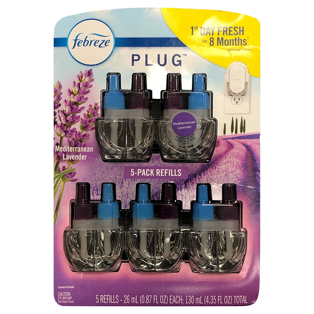 Febreze Plug-ins Odor-Eliminating Air Freshener Refills, Mediterranean ...
