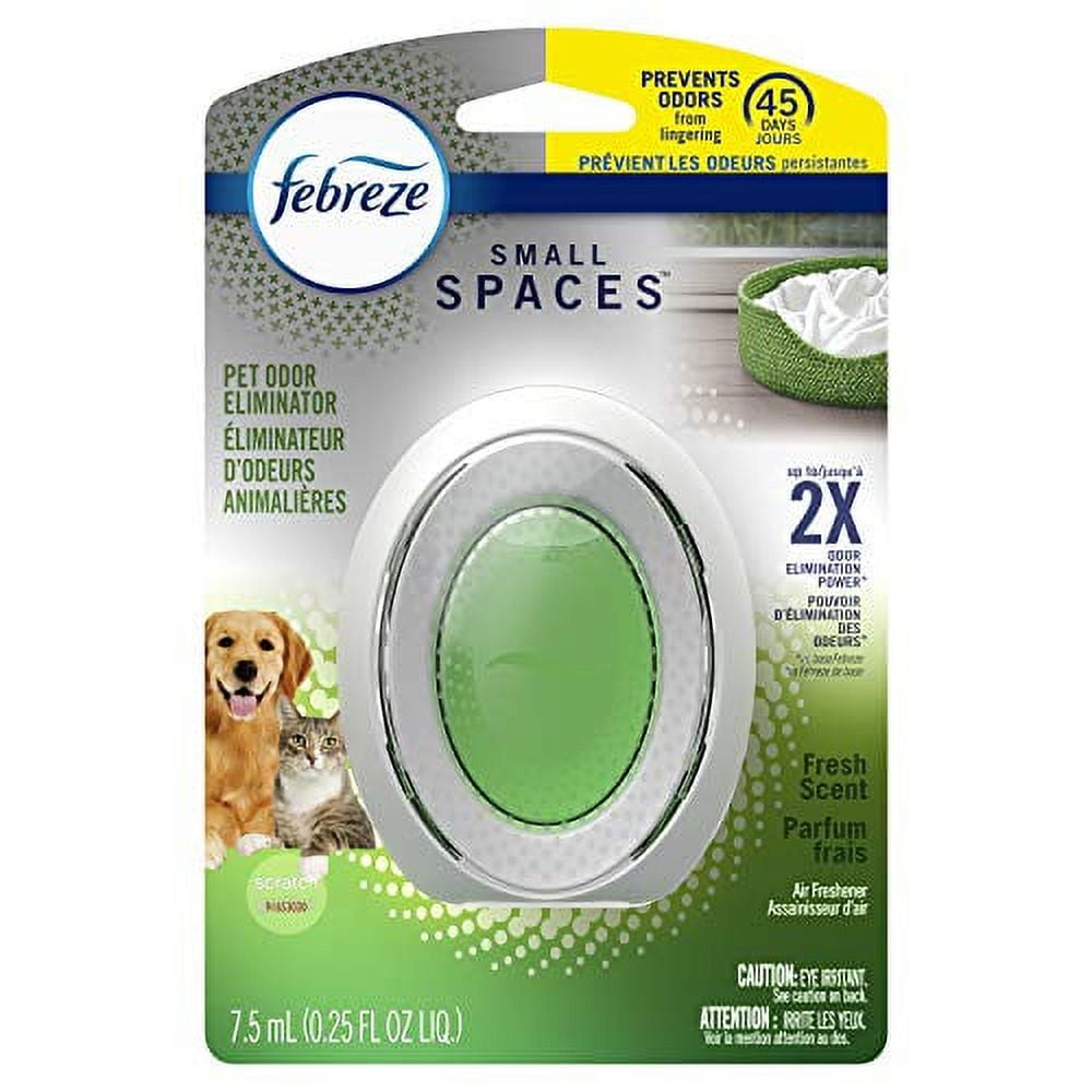 Febreze Small Spaces Air Freshener, Pet Odor Eliminator, Fresh Scent, 1 ...