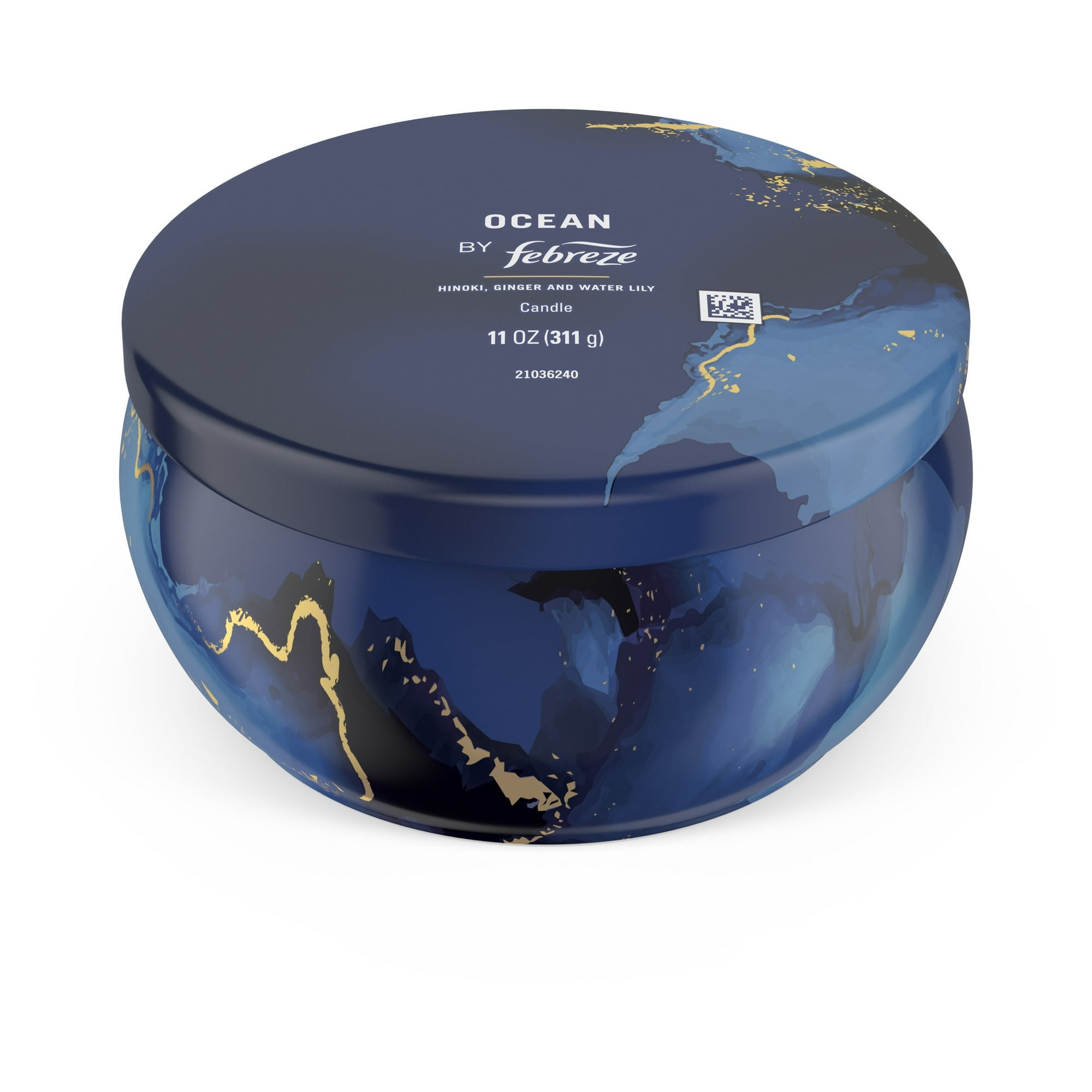 Febreze Scented Candle, Ocean Scent, 11 oz 4 Wick Candle, Double Pack ...