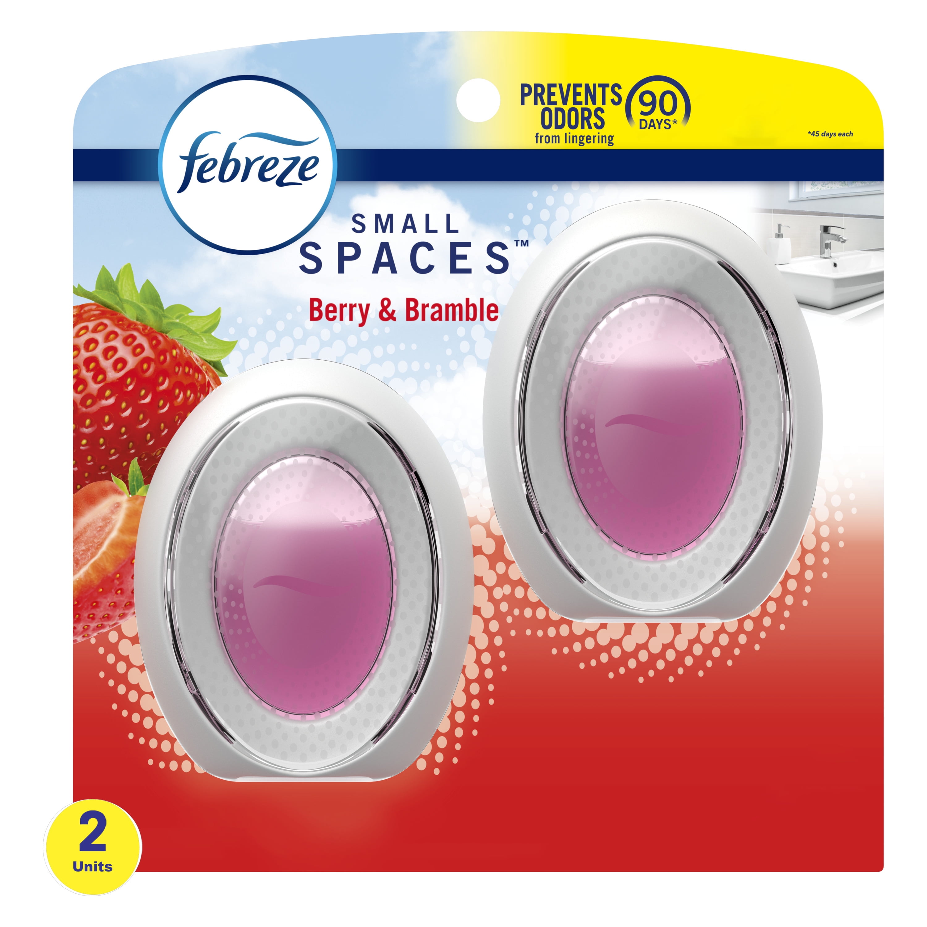 Febreze Small Spaces Air Freshener, Scent - Berry & Bramble, .25 fl. oz ...