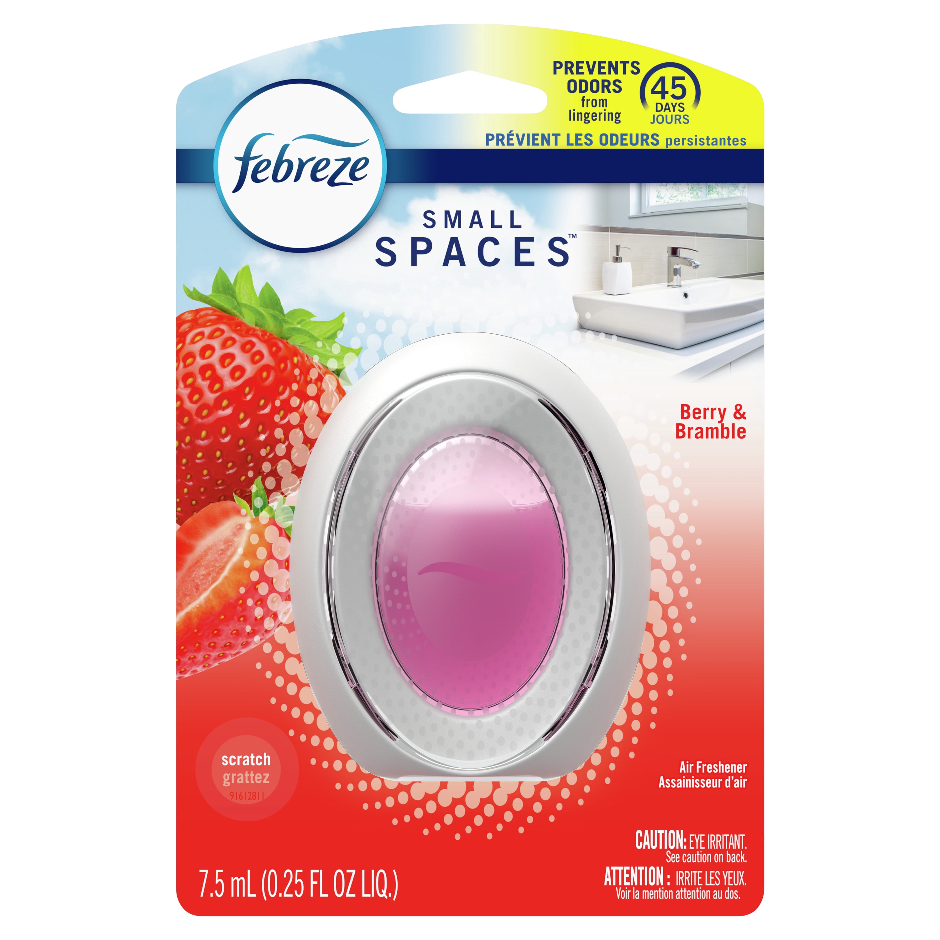 Febreze Small Spaces Air Freshener Berry & Bramble, 0.25 fl oz ...