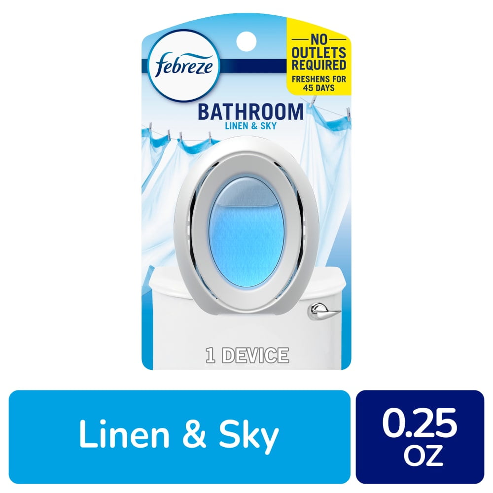 Febreze Small Spaces Air Freshener, Linen & Sky Scent, 1 Count, 1 ct ...