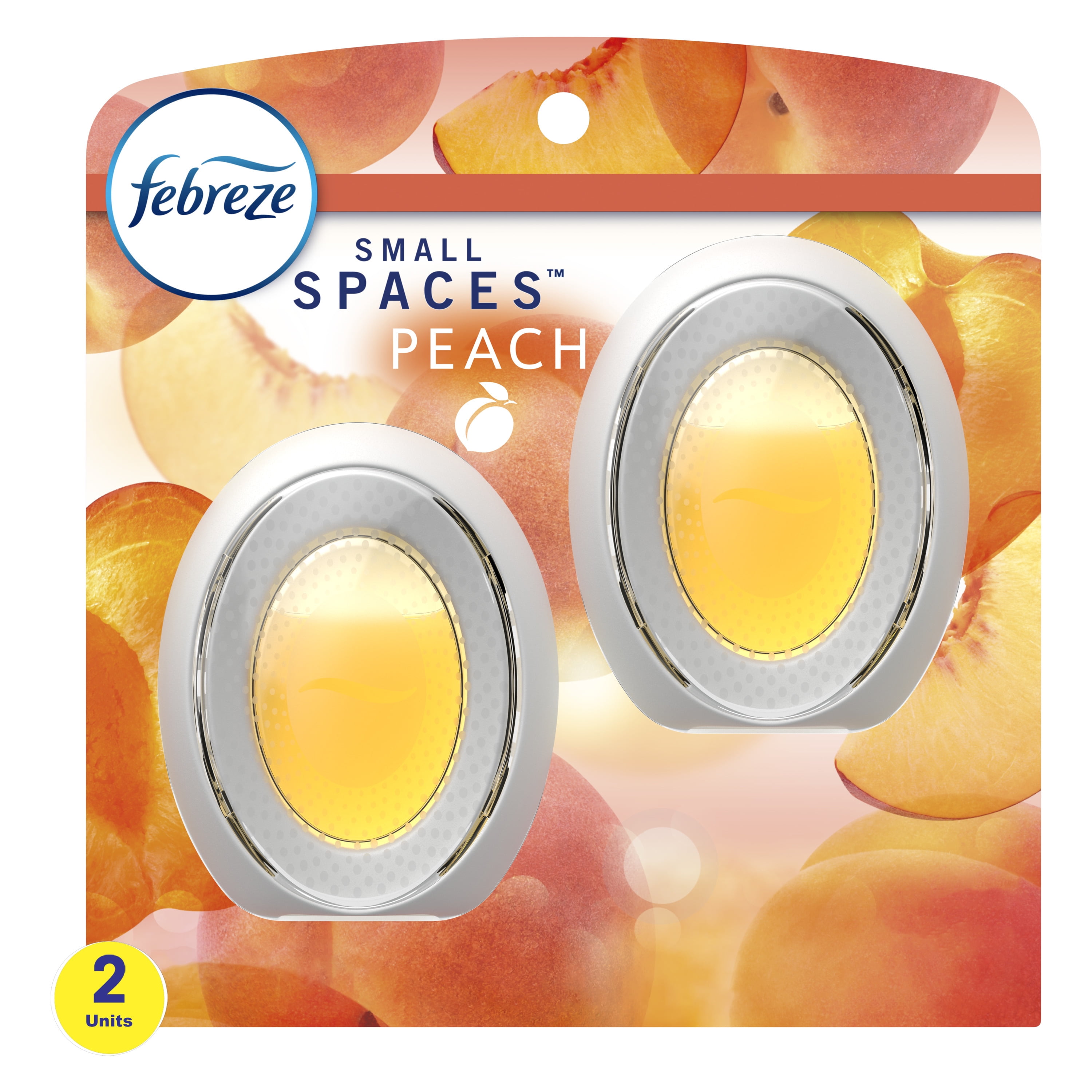 Febreze Small Spaces Long-Lasting Air Freshener, Peach Scent, .25 fl ...