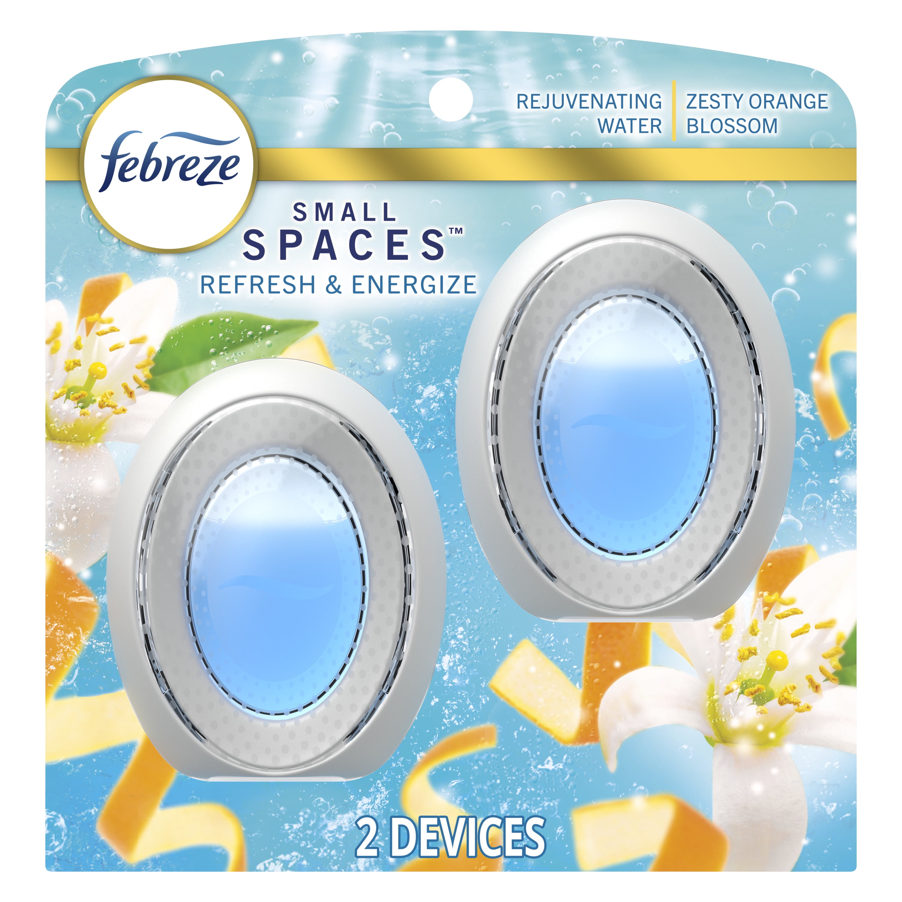 Febreze Small Spaces Air Freshener Refresh & Energize Zesty Orange ...