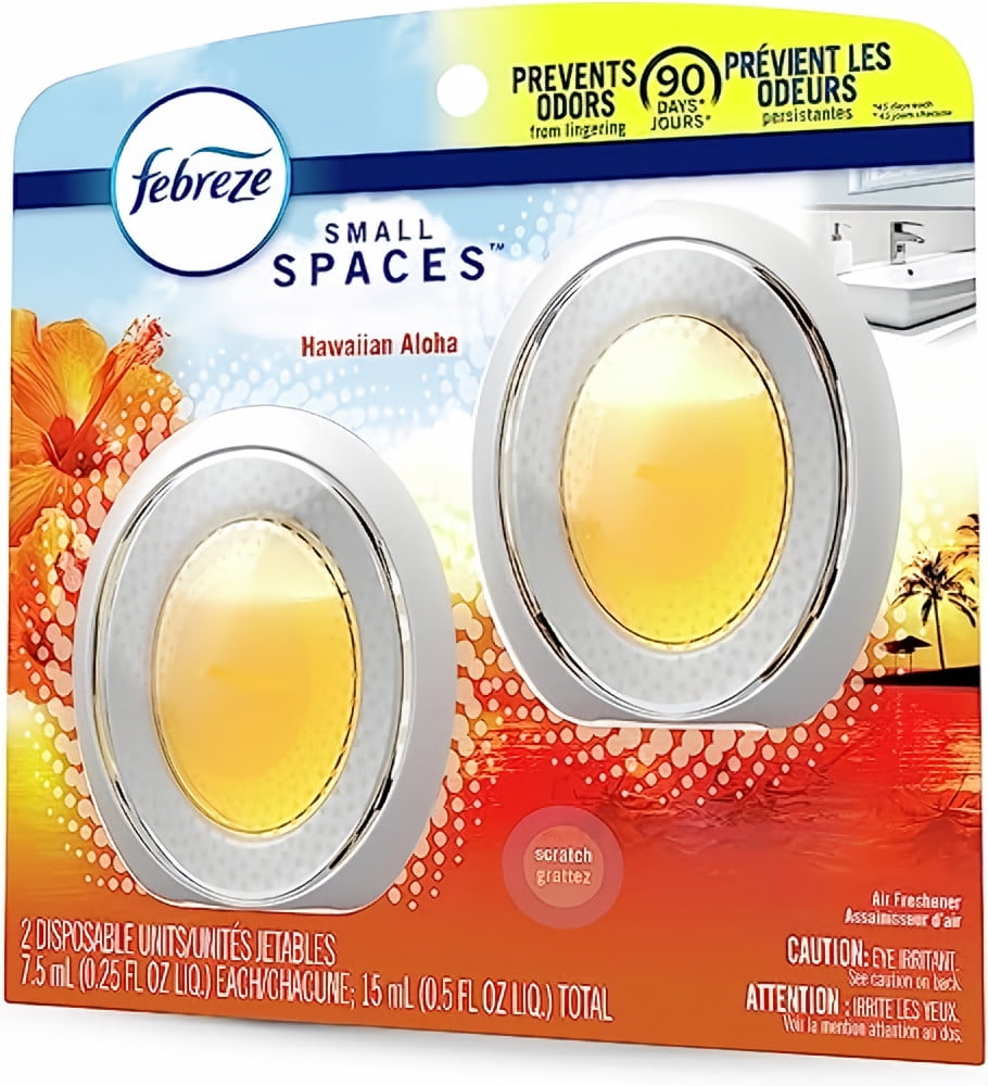 Febreze Small Spaces Air Fresheners Hawaiian Aloha (Pack of 48 ...