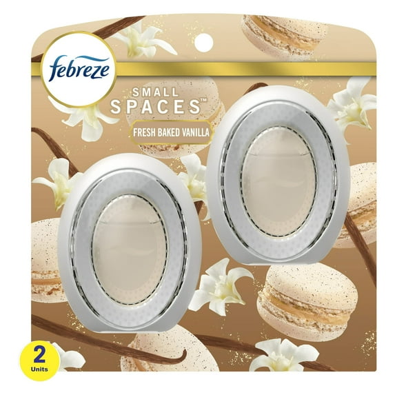 Febreze Small Spaces Holiday Air Freshener, Fresh Baked Vanilla Scent ...