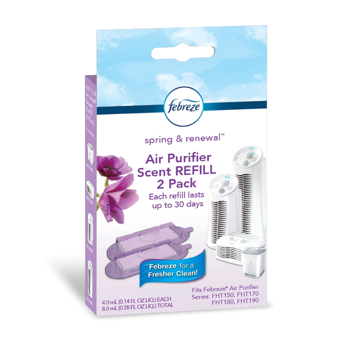 Febreze Spring and Renewal Air Purifier Refill Scent Cartridge, FRF102P ...