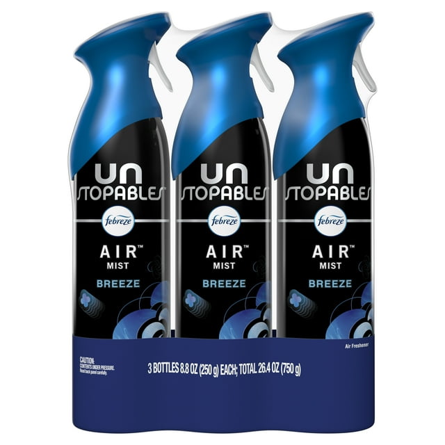 Febreze Unstopables Air Effects Odor-Fighting Air Freshener Breeze, 8.8 ...