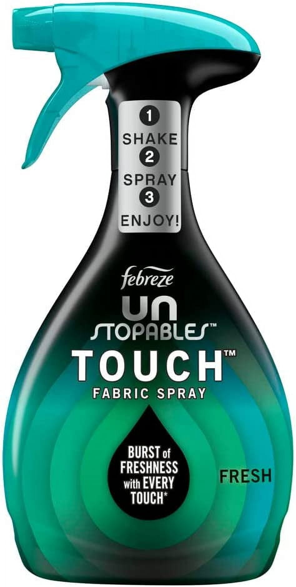 Febreze Unstopables Touch Fabric Spray and Odor Eliminator, Fresh, 27 ...