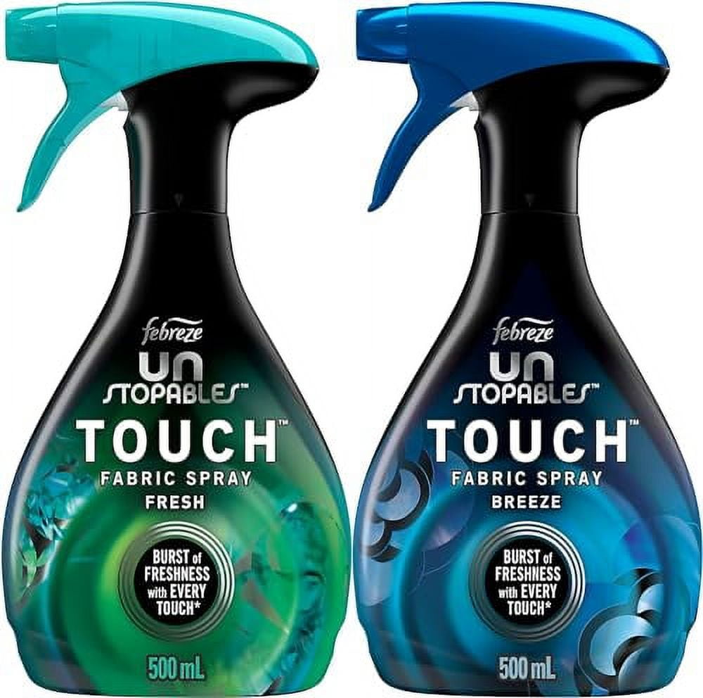 Febreze Unstopables Touch Fabric Spray and Odor Fighter, Fresh & Breeze ...