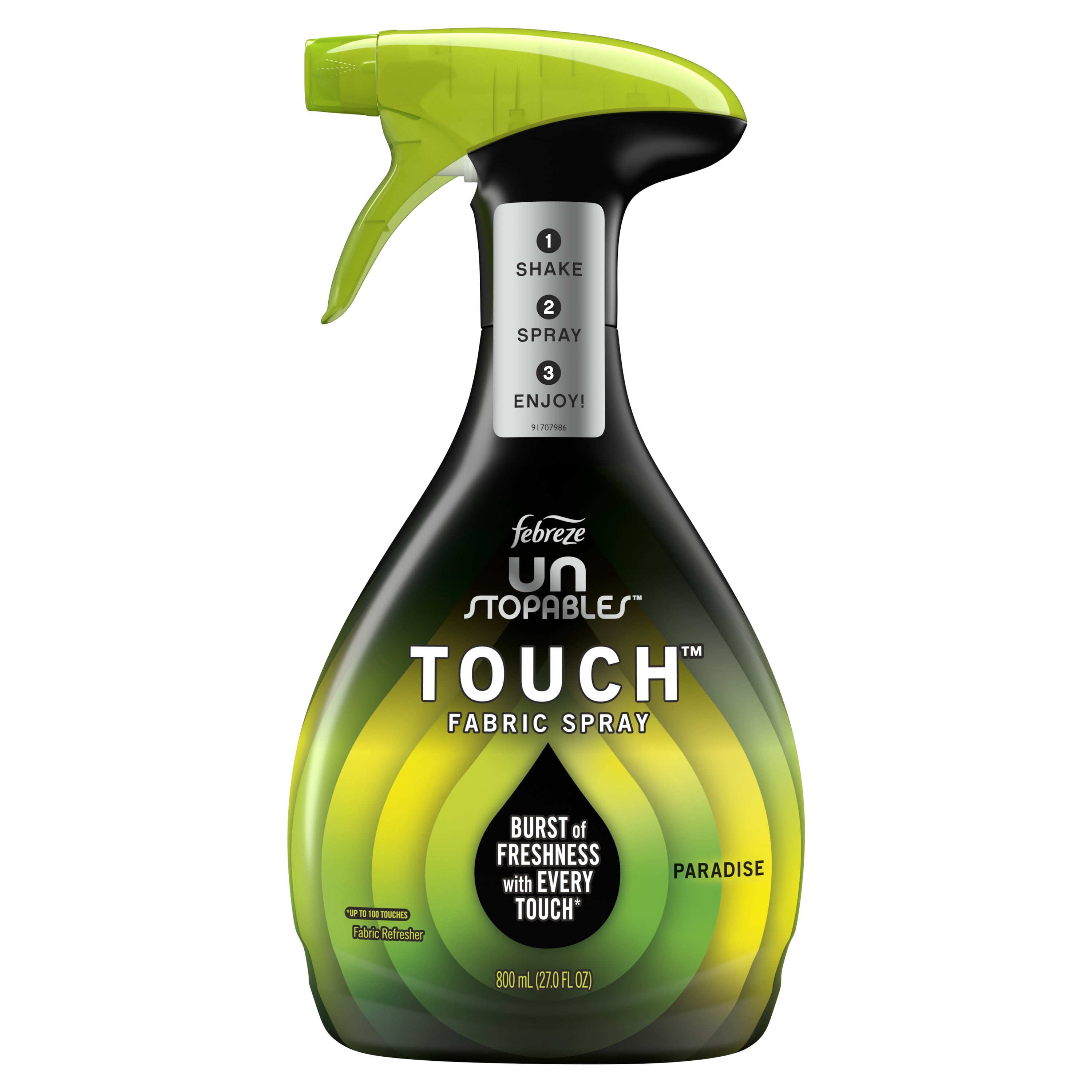 Febreze Unstopables Fabric Spray & Odor Eliminator, Paradise, 27oz ...