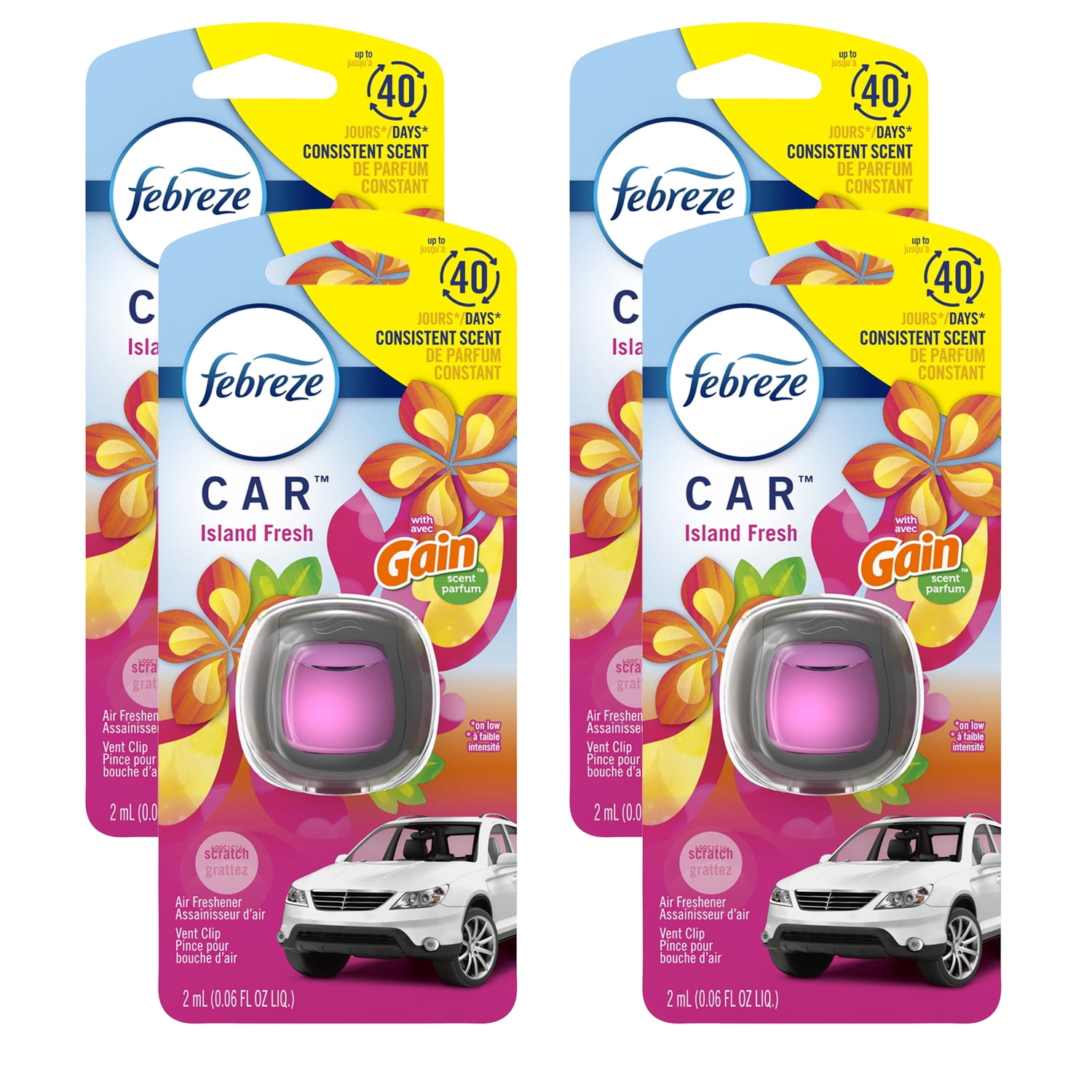 Febreze Vent Clip Car Air Freshener - Car Refresheners - Island Fresh ...