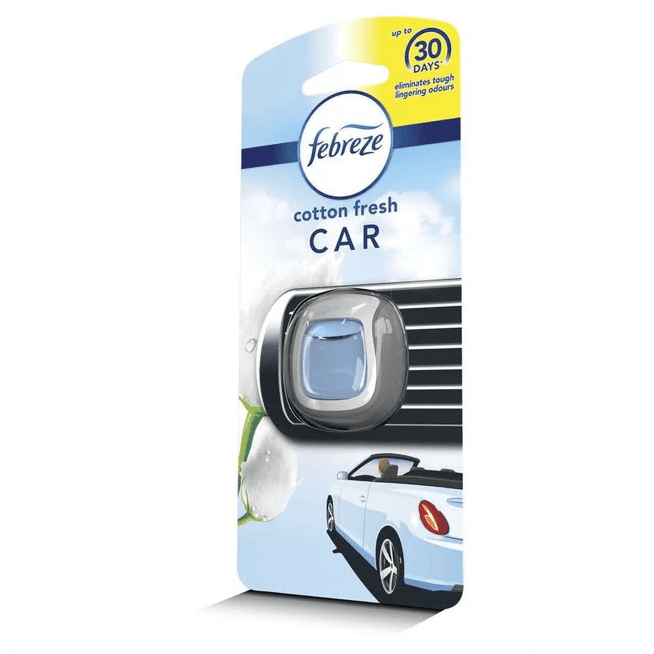Febreze Vent Clip Car Air Freshener, Up to 30 Days, Eliminates tough ...