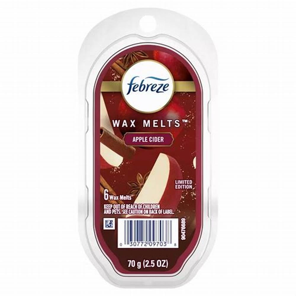 Febreze Wax Melts, Apple Cider, Air Freshener Refills, 6 Count, 2.5 Oz ...
