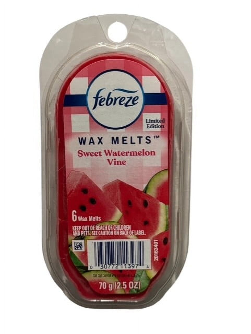 Febreze Wax Melts Air Freshener Refills, Sweet Watermelon Vine, 6 Count ...