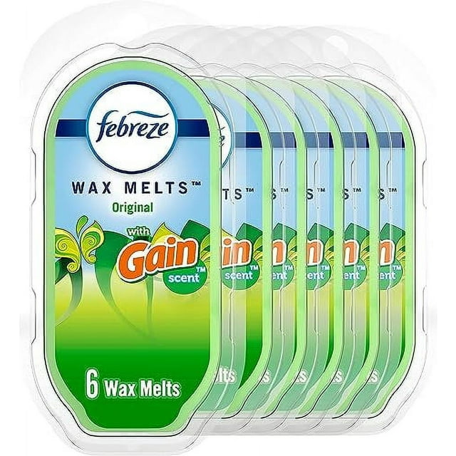 Febreze Wax Melts Fragrance Melt Warmer Blocks, Gain Original Scent, 6 ...