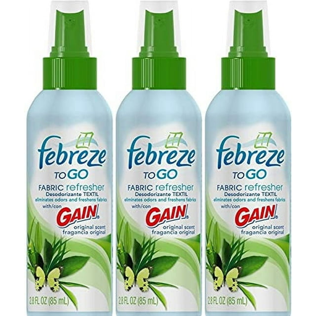 Febreze to Go Fabric Refresher with Gain Original Scent, 2.8-Ounce, (3 ...