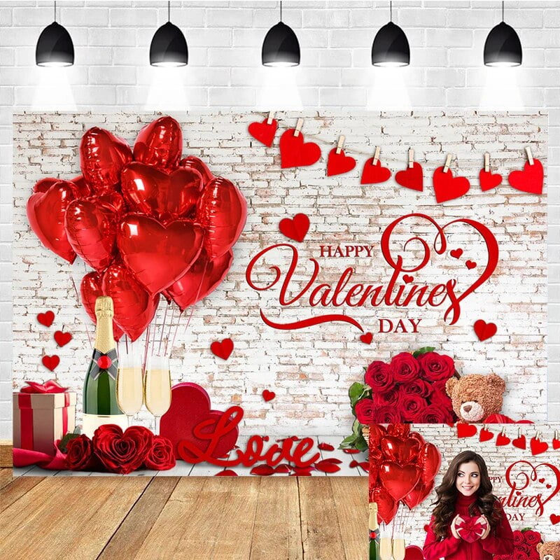 February 14 Valentine's Day Photography Backdrops Birthday Decoration ...
