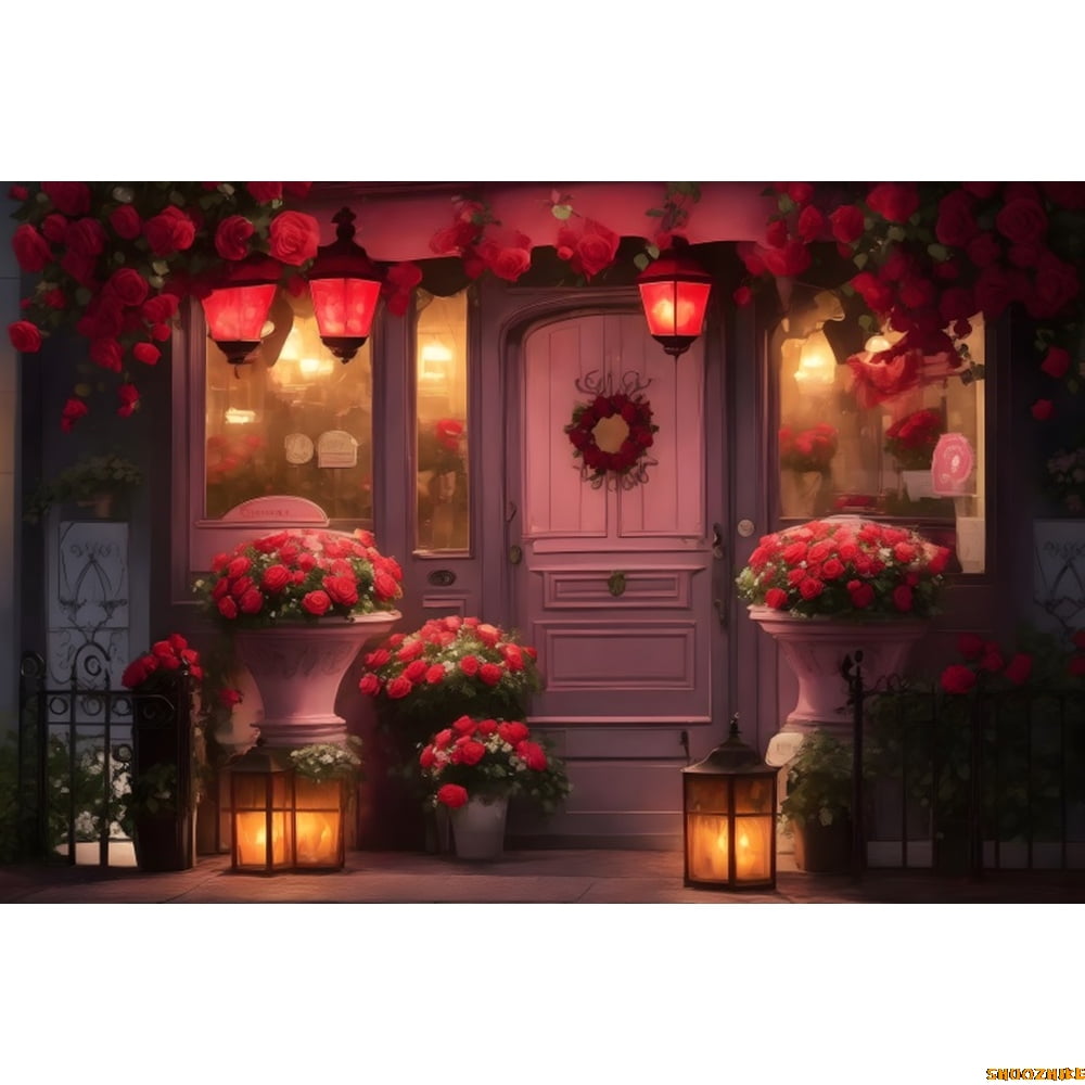 February 14 Valtine's Day Photography Backdrop tic Valtine Red Rose ...