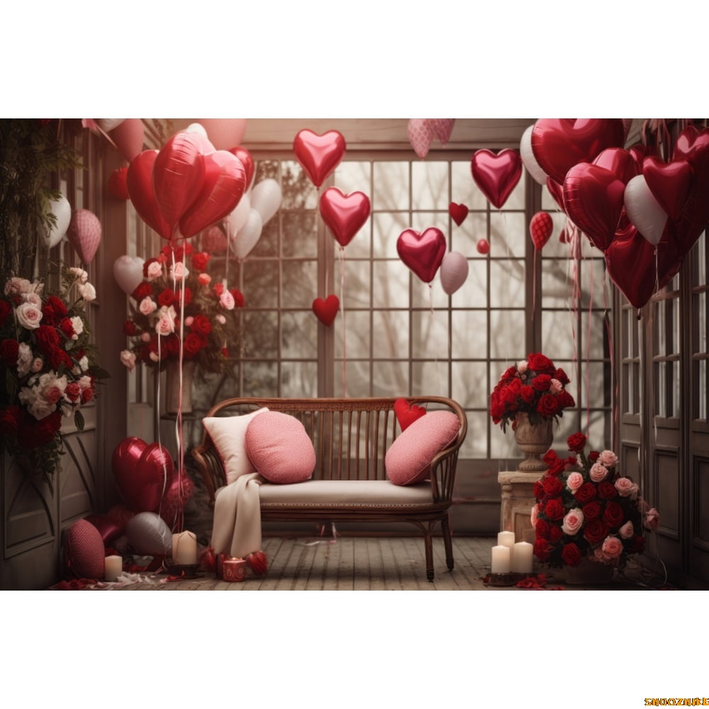 February 14 Valtine's Day Photography Backdrop tic Valtine Red Rose ...
