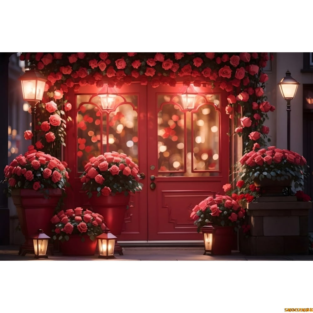 February 14 Valtine's Day Photography Backdrop tic Valtine Red Rose ...