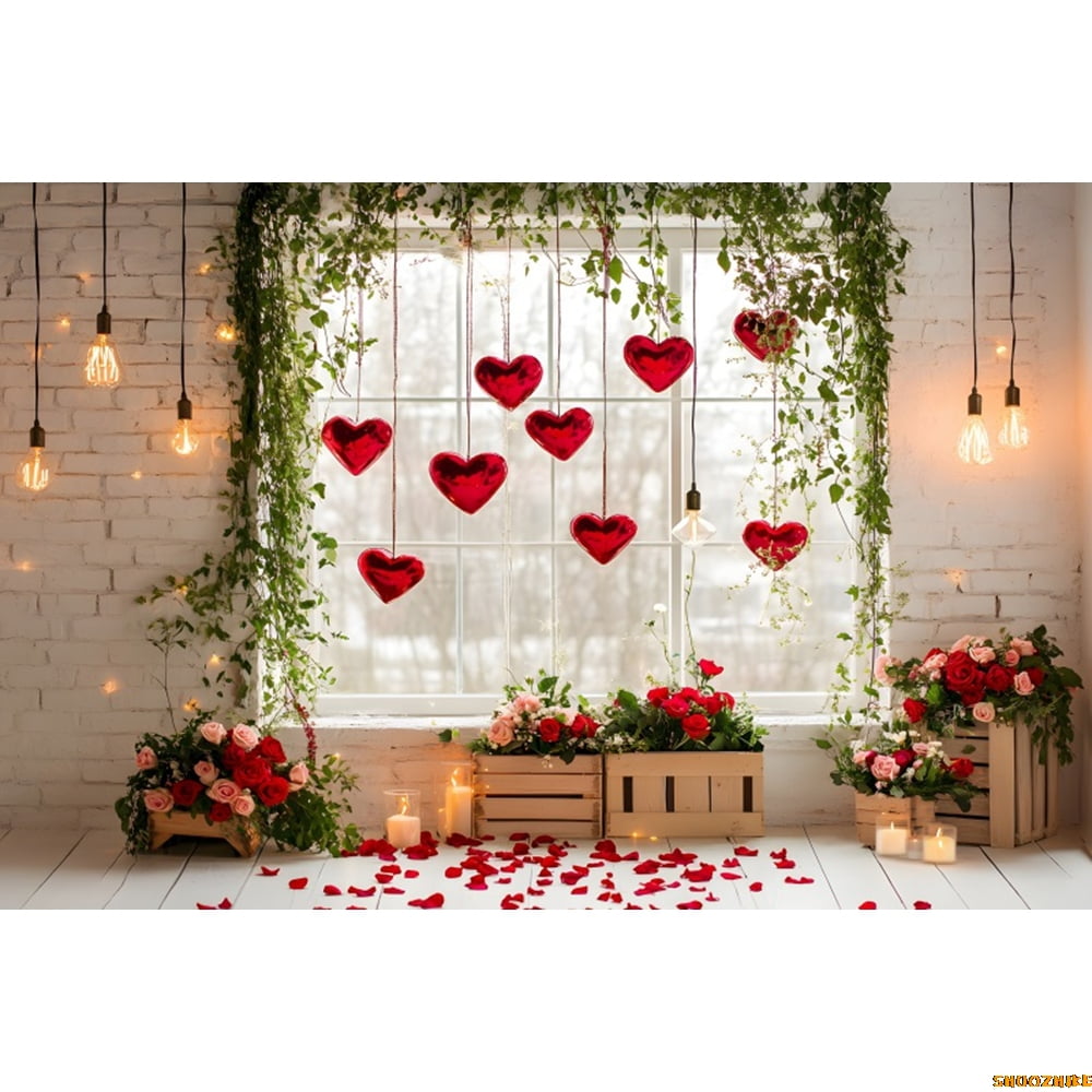 February 14 Valtine's Day Photography Backdrop tic Valtine Red Rose ...